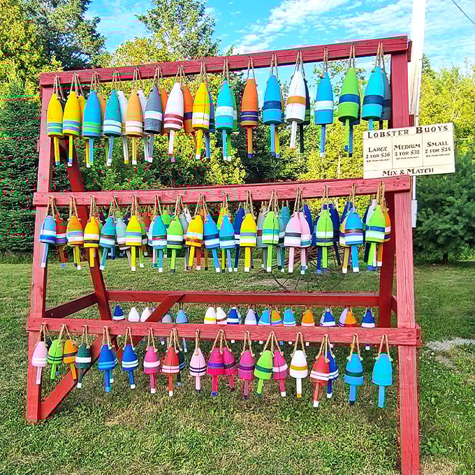 The United Colors of Buoynetton! This colorful display is a feast for the eyes before the feast for your stomach.