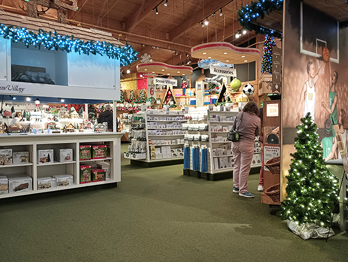 Honey, I shrunk Christmas! This miniature village makes you feel like a jolly giant surveying your festive domain.