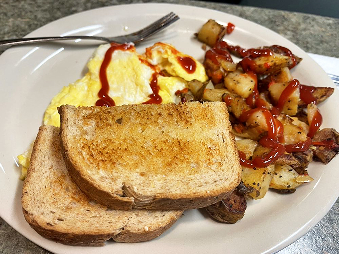 The classic two-egg breakfast: simple, satisfying, and always there for you. It's the breakfast equivalent of your favorite pair of jeans. Photo credit: Rich E.