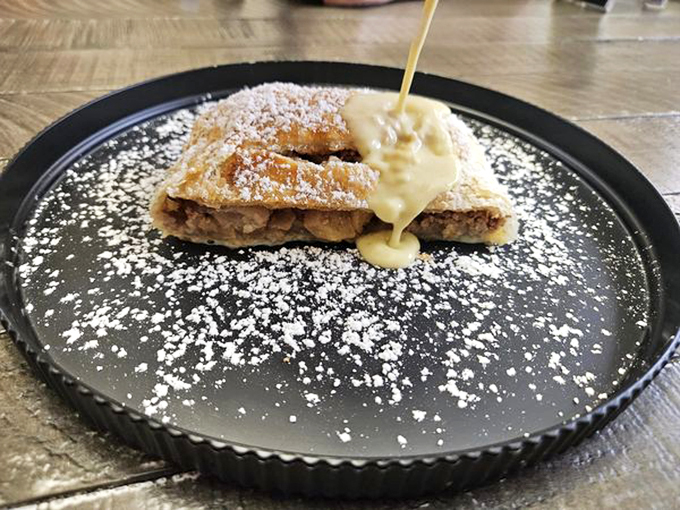 Sweet dreams are made of this! This Apfelstrudel is a flaky, cinnamony slice of heaven.