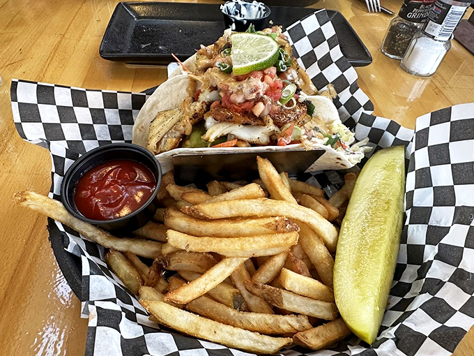 Taco 'bout a flavor explosion! These blackened haddock tacos are like a fiesta in your mouth, with a side of Maine charm.