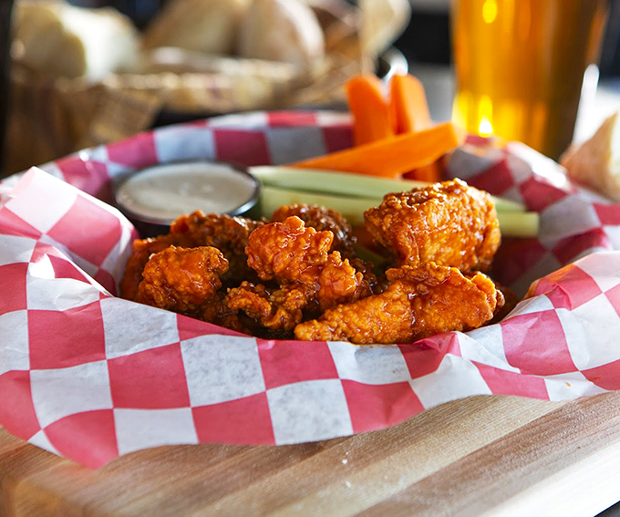 These wings aren't trying to be trendy - they're just perfectly crispy, saucy, and ready for their close-up.