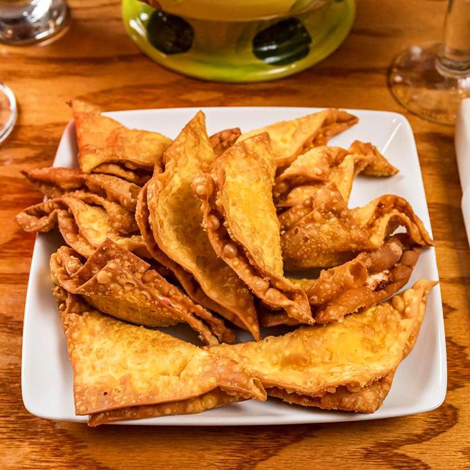 Crispy little parcels of joy that crunch like autumn leaves but taste like pure heaven inside.