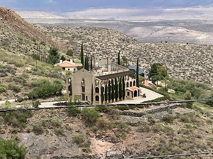 Jerome's skyline is a mishmash of architectural styles, like a history book that can't make up its mind which era it likes best.