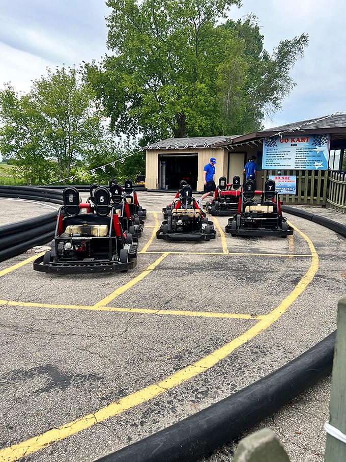 Start your engines, future NASCAR stars! These go-karts are like Hot Wheels come to life, minus the loop-de-loops.