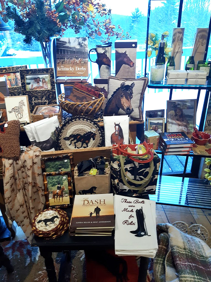 Giddy up, gift shoppers! This equestrian corner is so charming, you'll be chomping at the bit to bring home a little piece of stable chic.