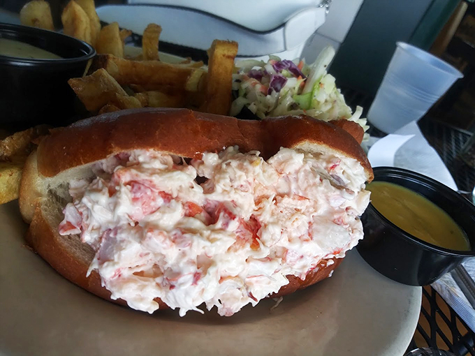 This isn't just a lobster roll, it's a work of art: sweet meat perfectly dressed and cradled in a toasted bun.