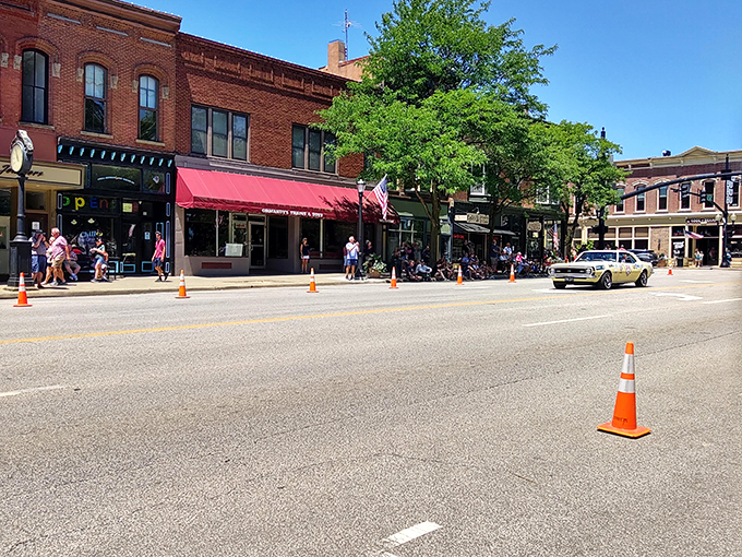 "Sunshine, shopping, and smiles! Medina's Main Street is where 'retail therapy' meets 'time travel' in the best possible way."