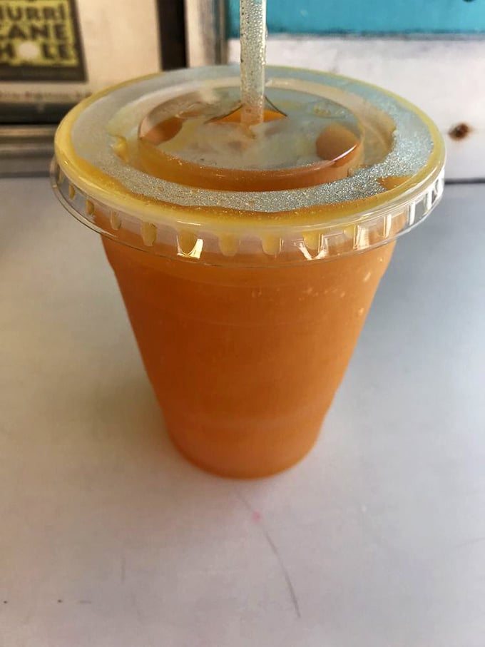 Sunshine in a cup! This mango smoothie is like Florida's liquid gold, perfect for washing down those savory seafood bites.