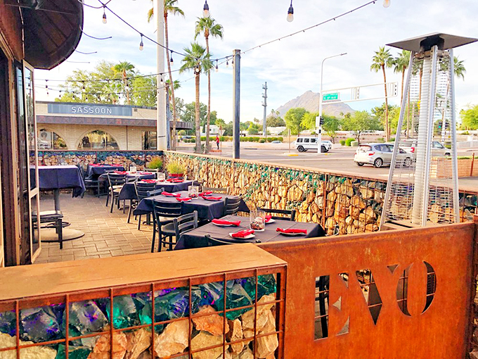 Old Town Scottsdale meets Little Italy in this charming outdoor setup. The perfect spot for people-watching and carb-loading &ndash; la dolce vita, indeed! Photo credit: Nick N.