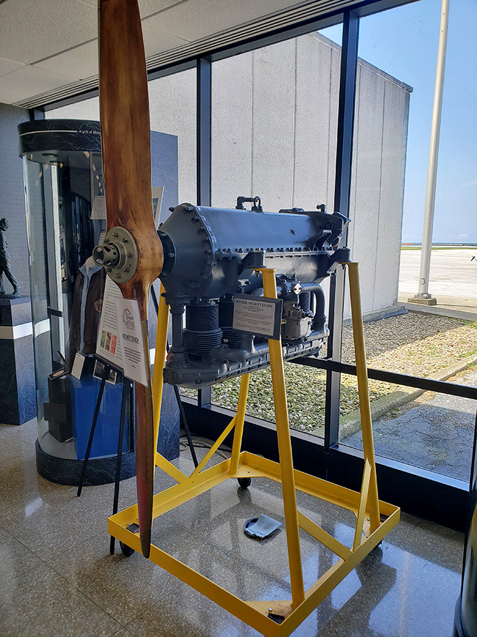 The heart of aviation history! This Ranger aircraft engine proves that it's what's inside that counts.