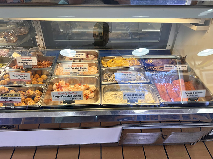 A treasure chest of oceanic delights, from fresh-caught favorites to homemade classics that grandmother would approve.