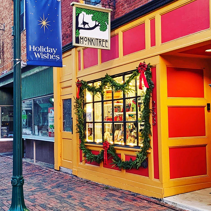 Window shopping just got a festive upgrade. Monkitree's holiday display is like Santa's workshop, minus the elves and reindeer drama.