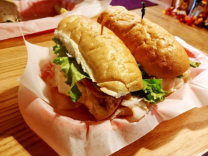 Fresh rolls cradle generous portions of meat and veggies, proving that sometimes the simple things in life are the best.