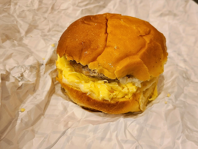 Farm-fresh and fabulous! This sandwich is so stuffed with goodness, it's like the entire barnyard decided to throw a party in your mouth.