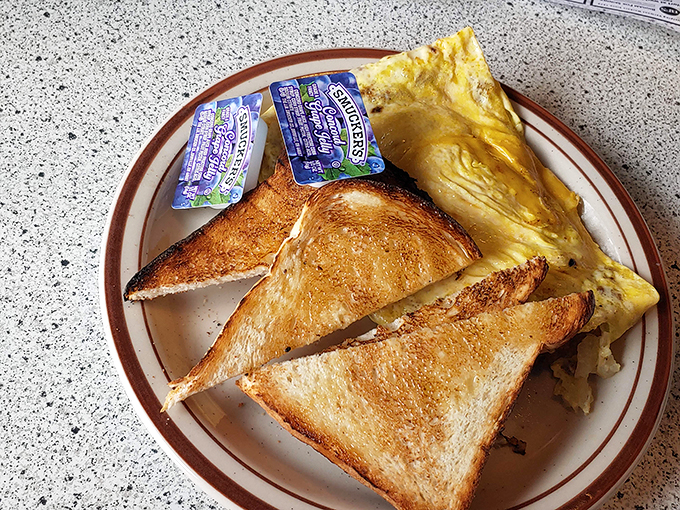 Toast: nature's perfect canvas for butter. Paired with eggs so yellow, they could brighten even the gloomiest Vermont morning.