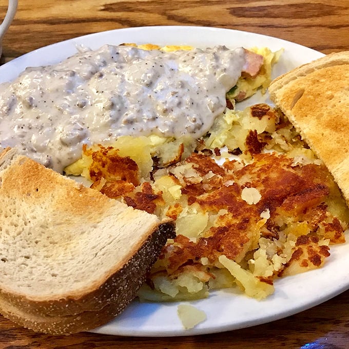 A symphony on a plate: Each bite harmonizes like the world's tastiest breakfast orchestra.