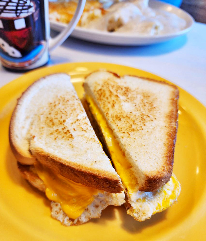 The breakfast sandwich that puts your sad desk lunch to shame. Melty, crispy, and more photogenic than most Instagram influencers.