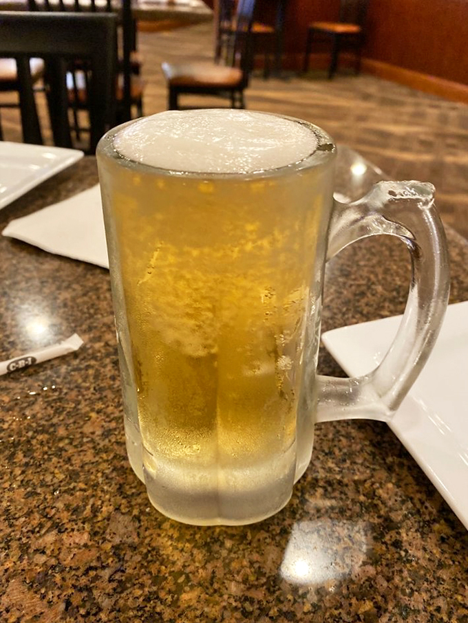 When in Rome... or rather, when in a deli! Nothing washes down a pastrami on rye quite like an ice-cold brew in a frosty mug.