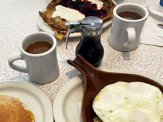 Coffee: The elixir of life, served in mugs big enough to swim in. Lola's knows that mornings are for caffeine and contemplation.