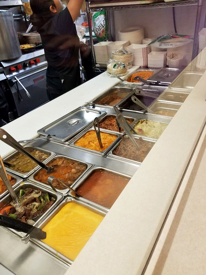 Sauce boss central! This condiment station is like a painter's palette, ready to add the perfect splash of flavor to your culinary masterpiece.