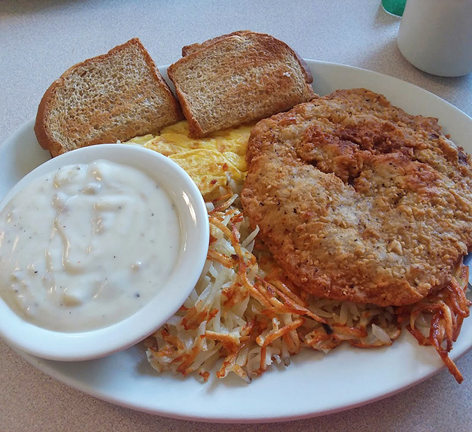 The star of the show! This country fried steak is so good, it might just make you want to trade your city slicker ways for a cowboy hat.