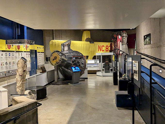 Beam me up, Scotty! This exhibit looks like it could transport you straight to the International Space Station.