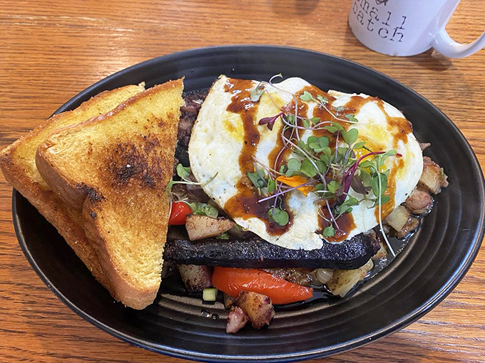Hash brown heaven! This crispy, golden mountain of potato perfection is what spud dreams are made of.