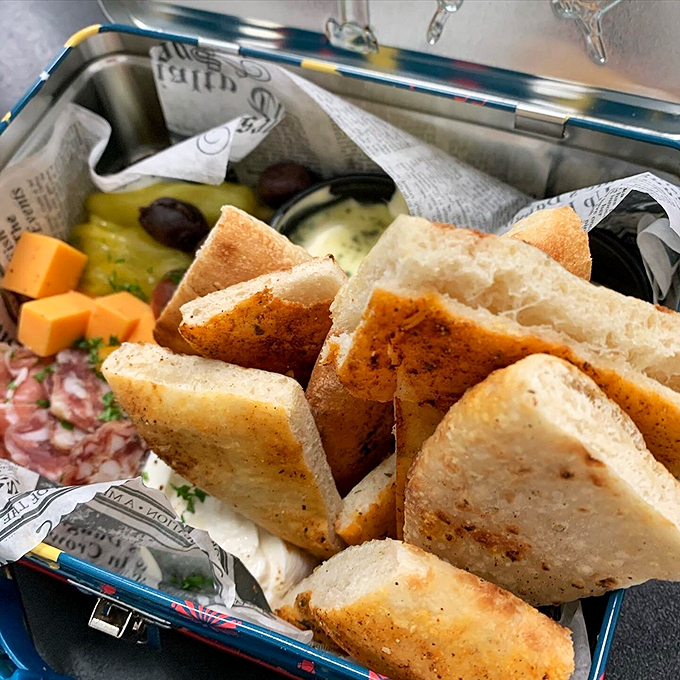 Charcuterie that's more photogenic than your last vacation selfie. It's a flavor fiesta that'll make your taste buds think they've won the lottery. Photo credit: Mercedes Fonte