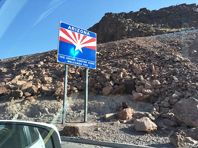 Rocky road ahead, but in the best way possible! This sign promises a feast for the eyes that no ice cream flavor could compete with. Photo credit: Trina Martinez