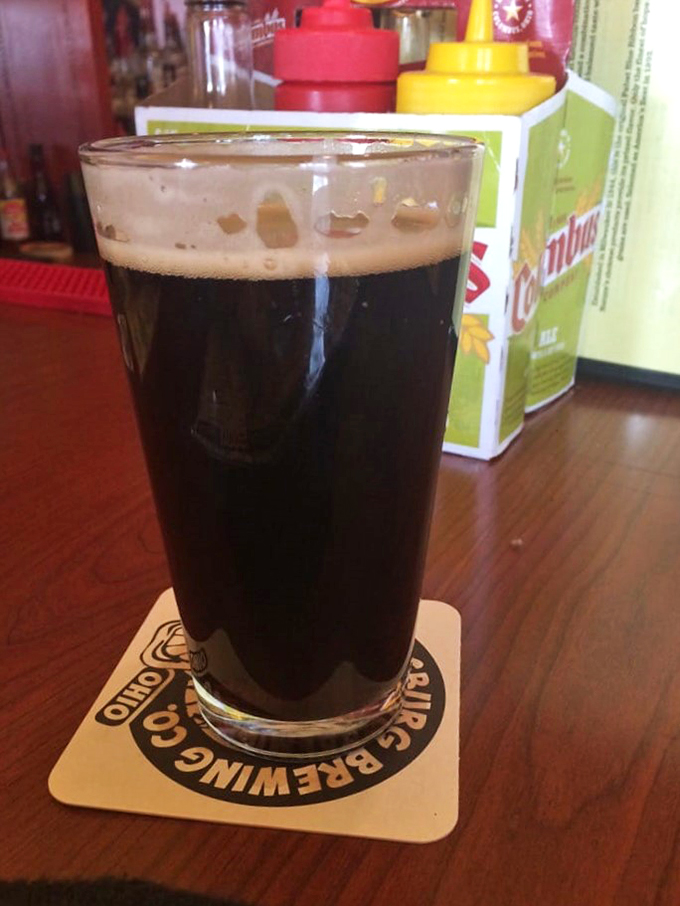 Cheers to childhood! This frosty mug of root beer brings back memories of simpler times, with a grown-up twist. Nostalgia never tasted so good.