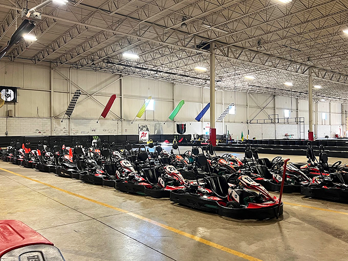 "Ready, set, zoom! These karts are faster than gossip at a family reunion. Buckle up and hold onto your dentures!" Photo credit: Meghana S