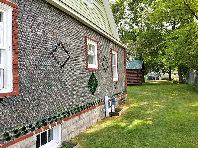 "Talk about upcycling! This house of bottles is what happens when 'reduce, reuse, recycle' meets architectural ambition." Photo credit: Sandra Lochner Pearson