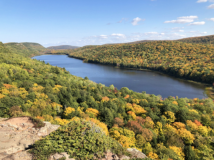 Postcard-perfect! The Porcupine Mountains serve up vistas so stunning, your camera will beg for overtime.