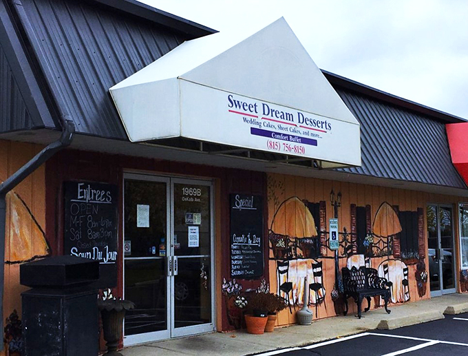 Dessert fantasies come to life! Sweet Dreams' whimsical exterior is just a taste of the magical treats waiting inside.