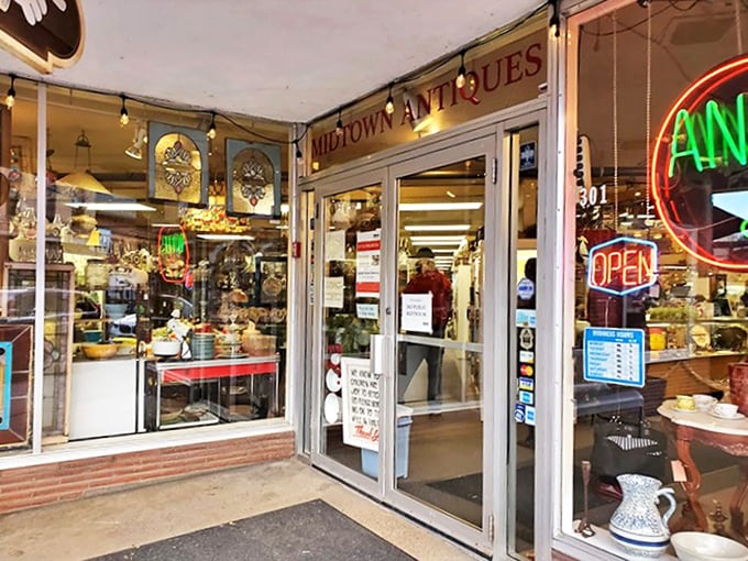 Three floors of vintage heaven! It's like your grandma's attic, but curated and with better lighting.