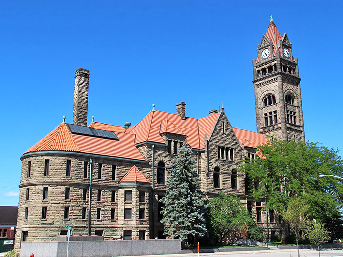 Notre Dame's American cousin? This Detroit church's soaring spires and stained glass could make even the most devout architect weak in the knees. Photo credit: Historic Detroit