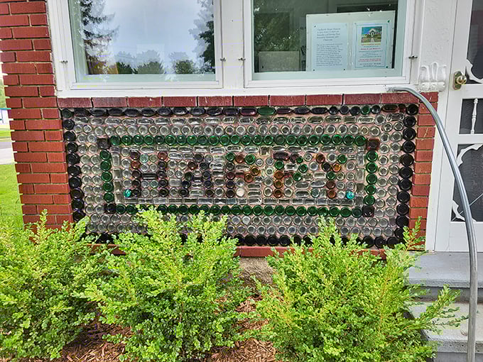 "Cheers to unconventional architecture! This house of bottles is like a giant, livable mosaic &ndash; just don't throw stones." Photo credit: michelle seifert