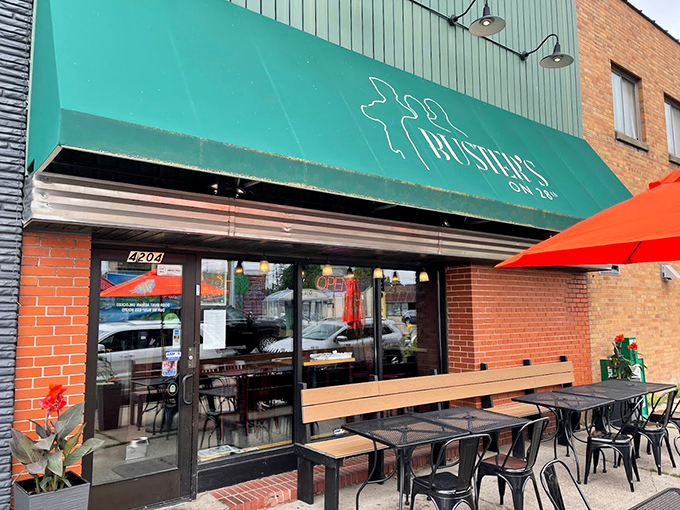 Part neighborhood pub, part BBQ heaven. Buster's pulled pork sandwich is like a flavor explosion in your mouth &ndash; handle with care and napkins.