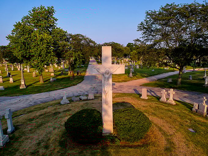 That cross is so big, it makes other crosses look like lowercase t's. Talk about standing out in a crowd!