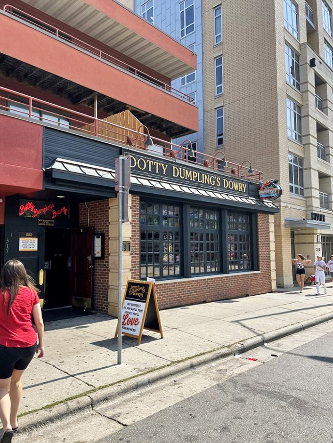 Brick facade, playful signage, and burgers that'll make your taste buds do a happy dance. Dotty's is serious fun on a bun.