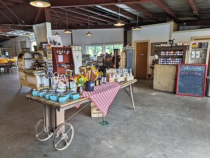 Step into fall's embrace! This rustic farm store is bursting with seasonal charm and local goodies.