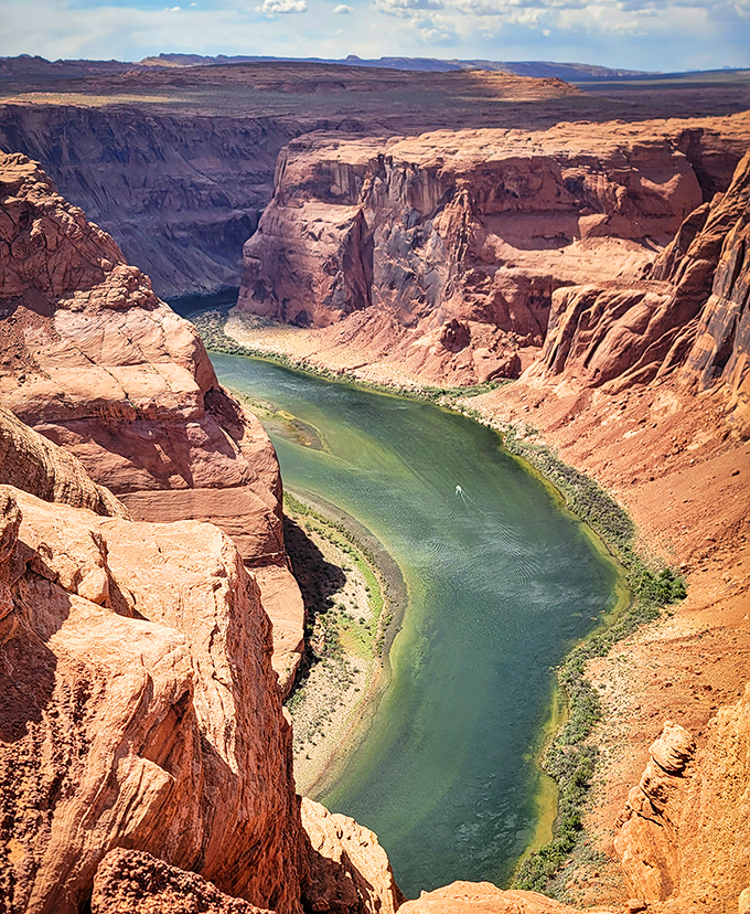 Mother Nature's masterpiece in sandstone and water. It's like the Grand Canyon's cooler, more photogenic cousin.