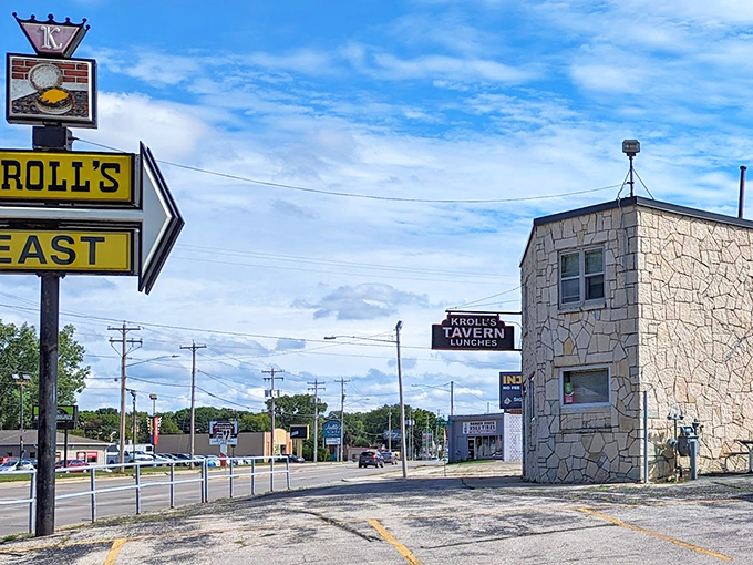 A burger oasis in the land of cheese. This local landmark proves that Wisconsin's culinary prowess goes beyond dairy. Photo credit: Rick Bain