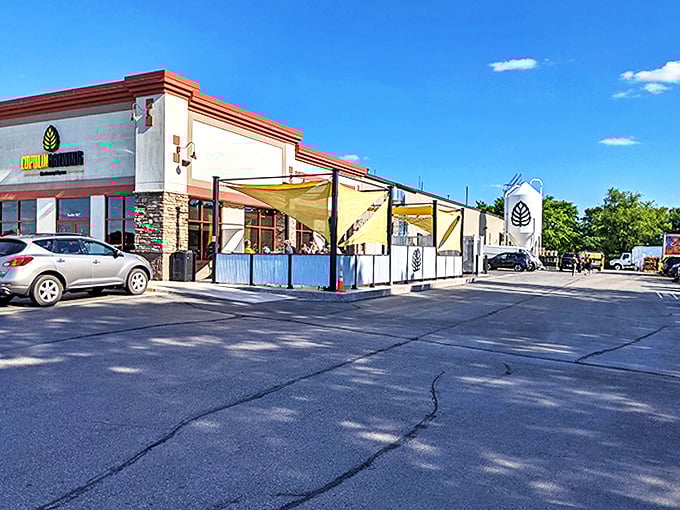 Lupulin's lively patio. Grab a unique brew and soak up the sun &ndash; it's like a mini-vacation in a glass.