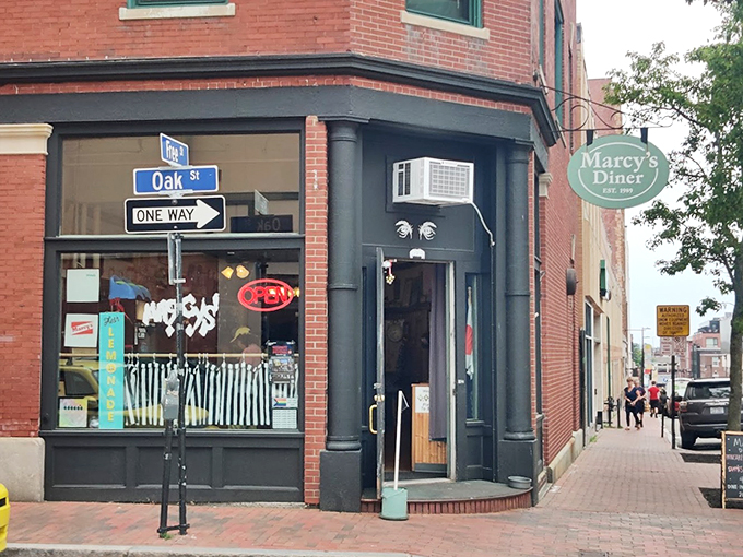 Corner of delicious and delightful? That's Marcy's Diner. Where the coffee's always hot and the welcome's even warmer.