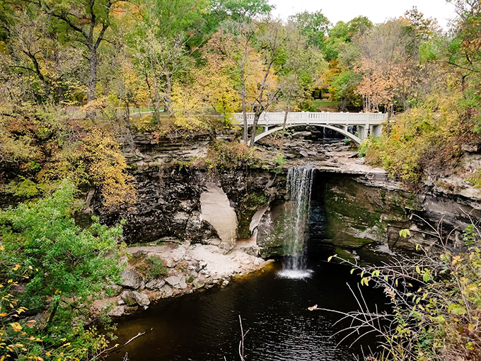 History and hydrology collide at Minneopa Falls. It's like a really wet time machine, minus the paradoxes and plus some great views.