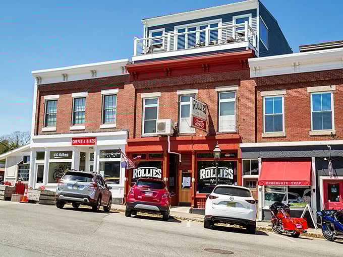 At Rollie's, the burgers require a strategic approach and possibly a bib. It's not just a meal, it's an adventure in deliciousness!