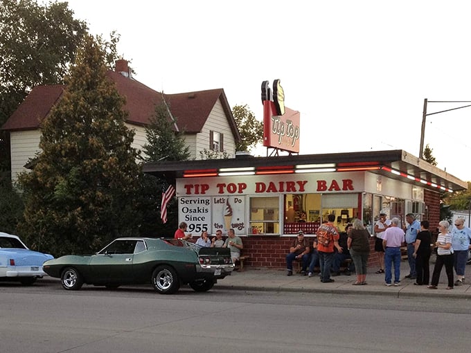 Where the Fonz meets frosty treats! This slice of Americana serves up nostalgia by the scoop since 1955. Photo credit: Tip Top Dairy Bar