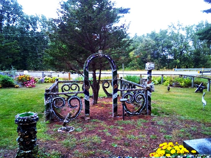 Shine on, you crazy diamond! This bedazzled wonderland is proof that one person's junk is another's masterpiece.